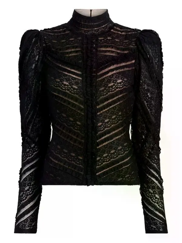 Cinq À Sept Ruffled Lace Blouse