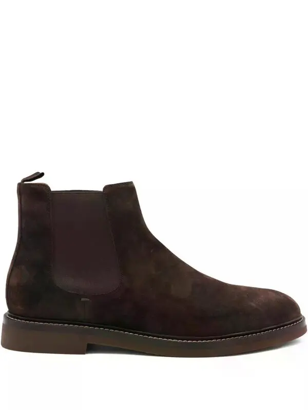Brunello Cucinelli Suede Chelsea Boots - Brown