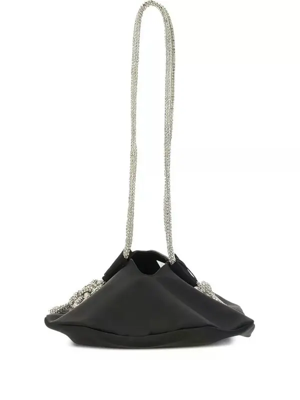 Kara Ufo Crystal-embellished Satin Shoulder Bag