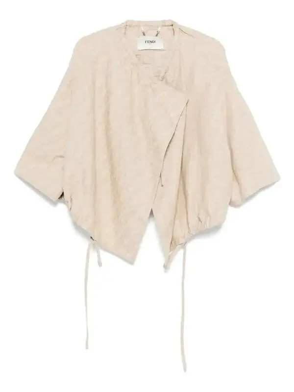 Fendi Ff-jacquard Drawstring Jacket