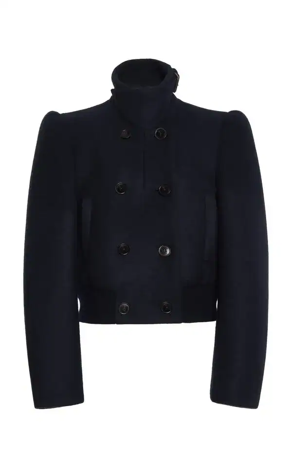 ジャケット・アウター Dries Van Noten 90s Tailored Jacket Dries Van Noten Vudy Tailored Cropped Jacket - Navy - 60% Off