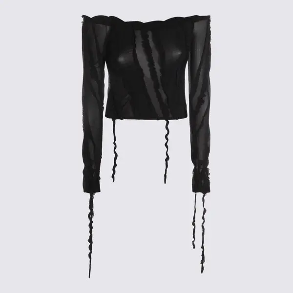 Blumarine Viscose Long Sleeve Top