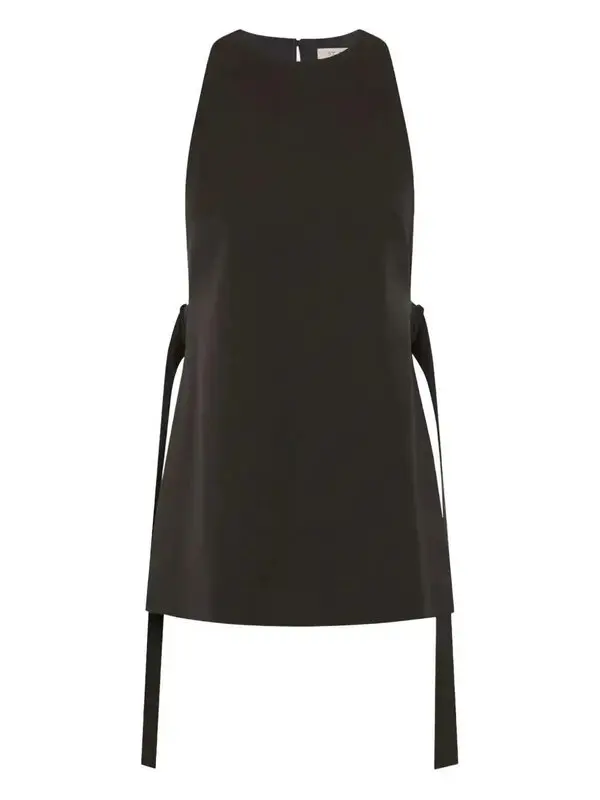 ST. AGNI Side-tie Sleeveless Top - Black Olive