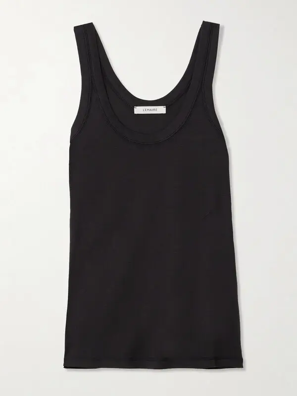 LEMAIRE Organic Cotton Tank - Black