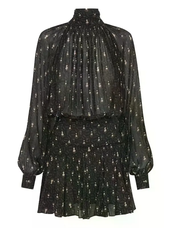 NICHOLAS Cecile Turtleneck Mini Dress - Black