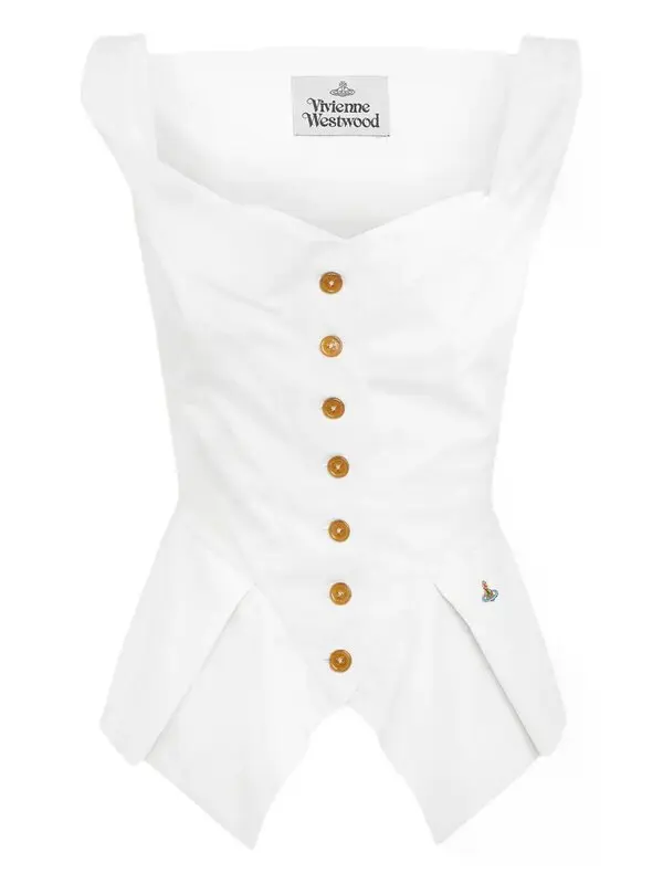 VIVIENNE WESTWOOD Button-down Pleated Top