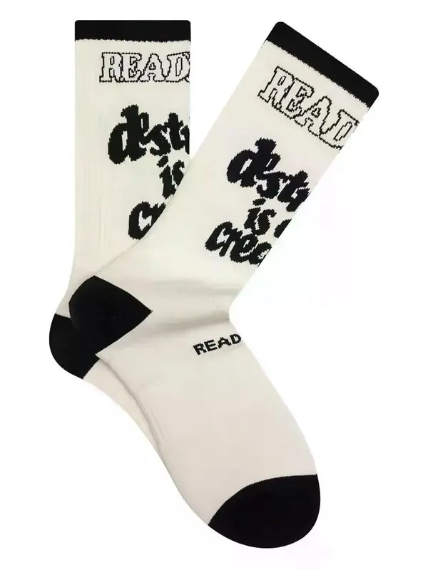 Readymade Ribbed Ankle Socks - Neutrals