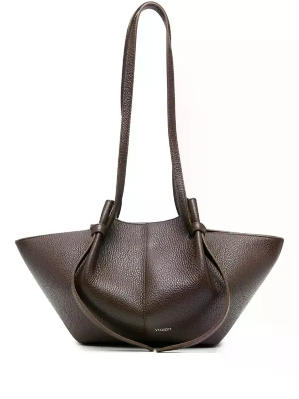 Yuzefi Mochi Leather Shoulder Bag - Brown