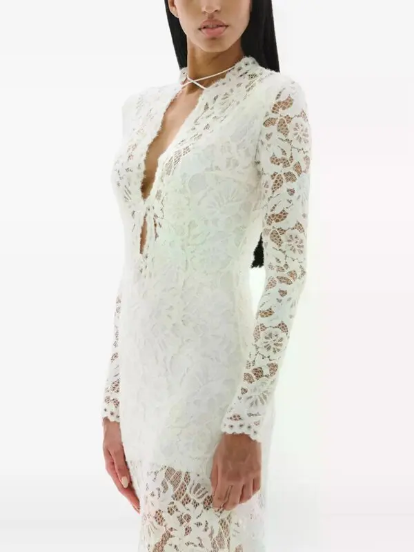 MANURI Lace Long-sleeve Maxi Dress