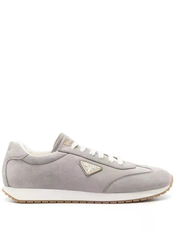 Prada Rank Suede Sneakers - Grey