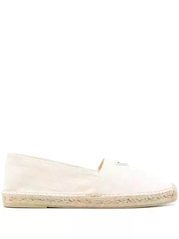 Prada Enamel-logo Espadrilles
