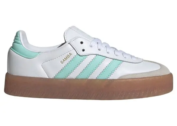 Adidas Sambae Sneakers - Cloud White/clear Mint/gold Metallic