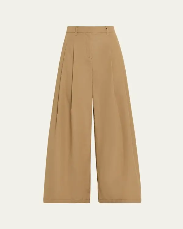 TWP Next Didi Wide-leg Trousers - Kelp