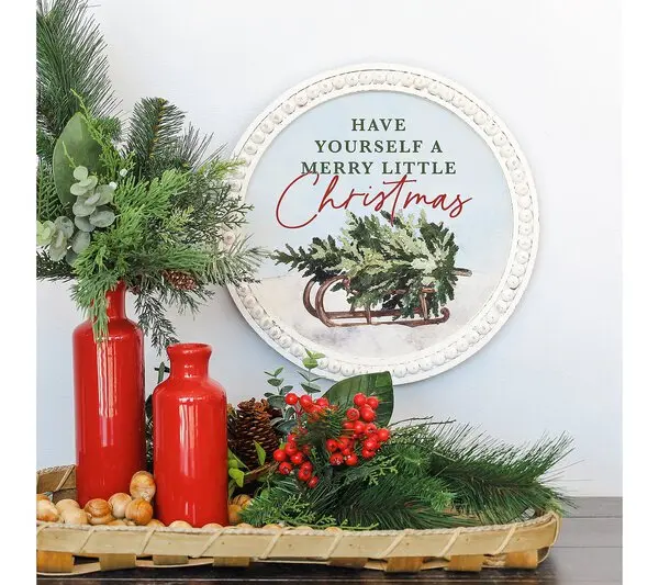 SINCERE SURROUNDINGS 14' Christmas Tree Sled Be Aded Art