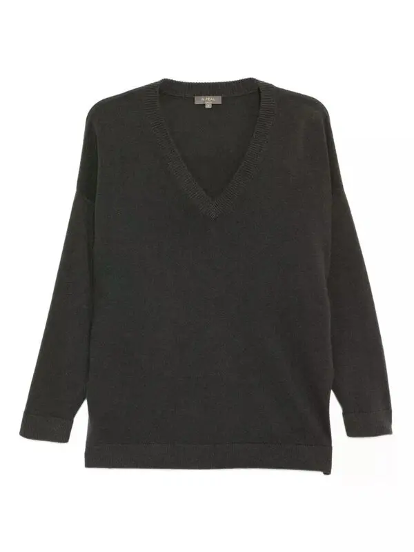 N.peal V-neck Jumper - Green