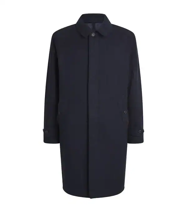 Ralph Lauren Wool Langdon Overcoat - Navy | Editorialist