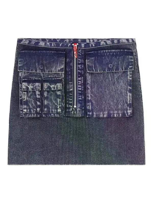 Diesel Zip-front Mini Skirt With Pockets