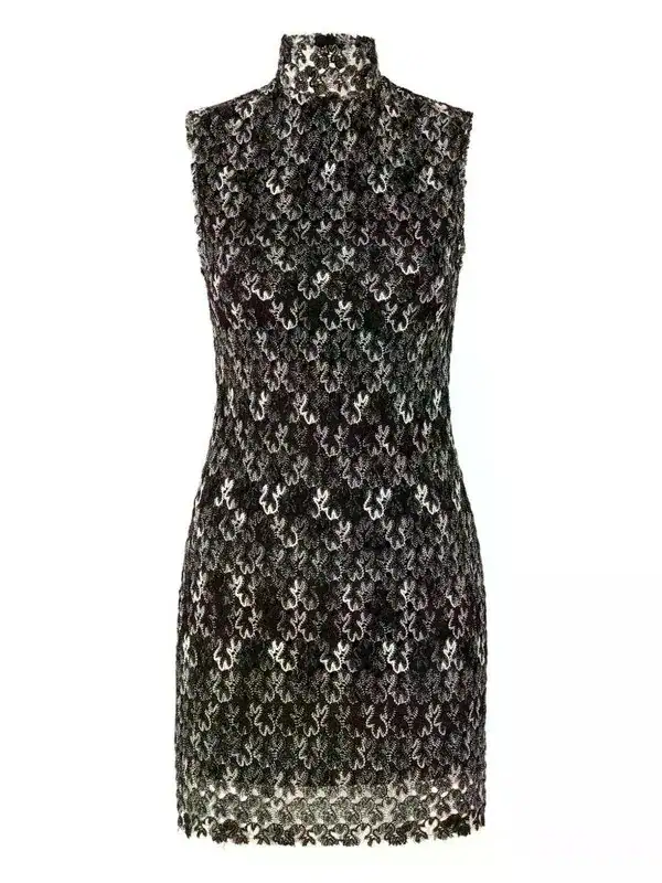 long sleeve fall maxi dress Black A-line Cocktail Dress Embroidered Floral Tulle Mini Dress
