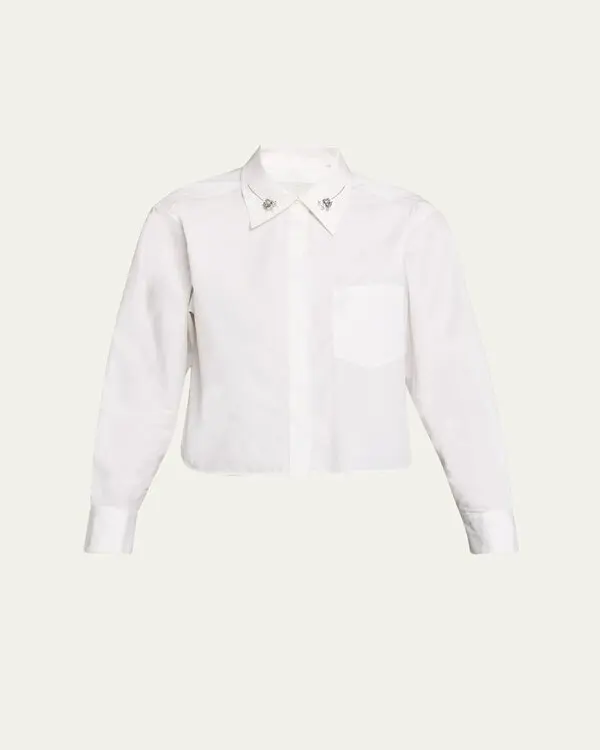 3.1 Phillip Lim Long-sleeve Embellished Collar Shirt