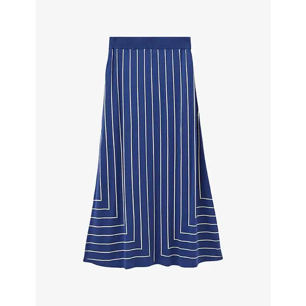 JOSEPH Geometric-pattern Midi Skirt