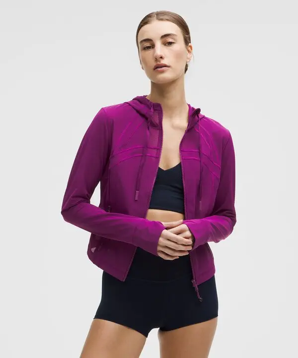 Lululemon Define Cropped Hooded Jacket - Chilled Grape