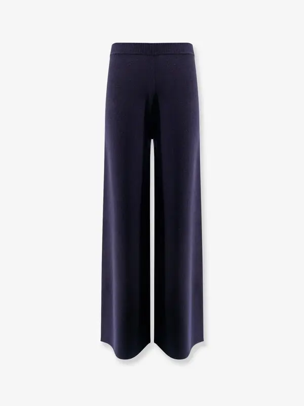 Max Mara Wool And Cashmere Wide Leg Trousers