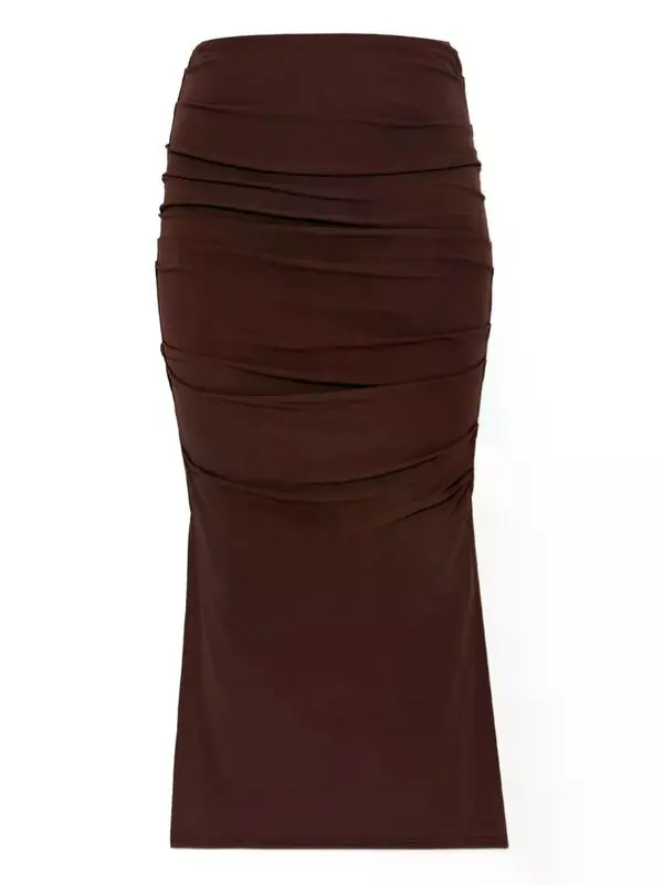 Cult Gaia Dany Midi Skirt - Brown