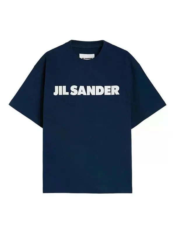 JIL SANDER Logo-print Cotton T-shirt - Blue