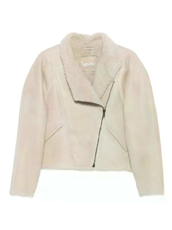 Isabel Marant Blondine Zip-front Shearling Jacket - Neutrals
