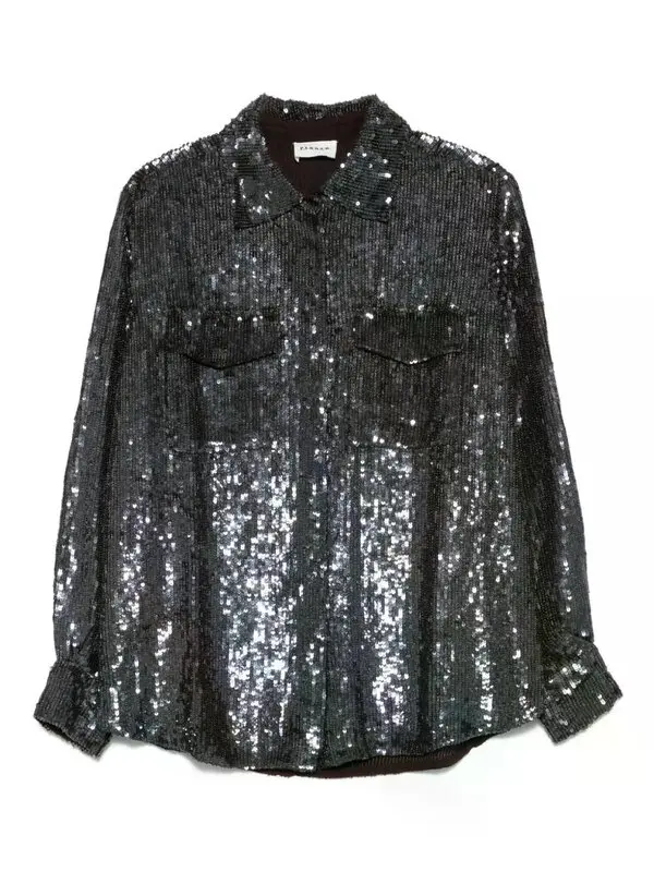 P.a.r.o.s.h Sequin-embellished Shirt - Brown
