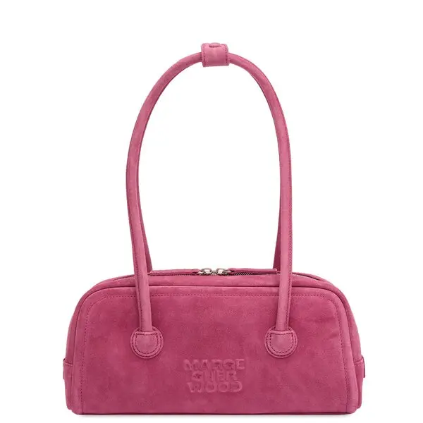 MARGESHERWOOD Soft Boston Ew Bag - Light Plum Suede