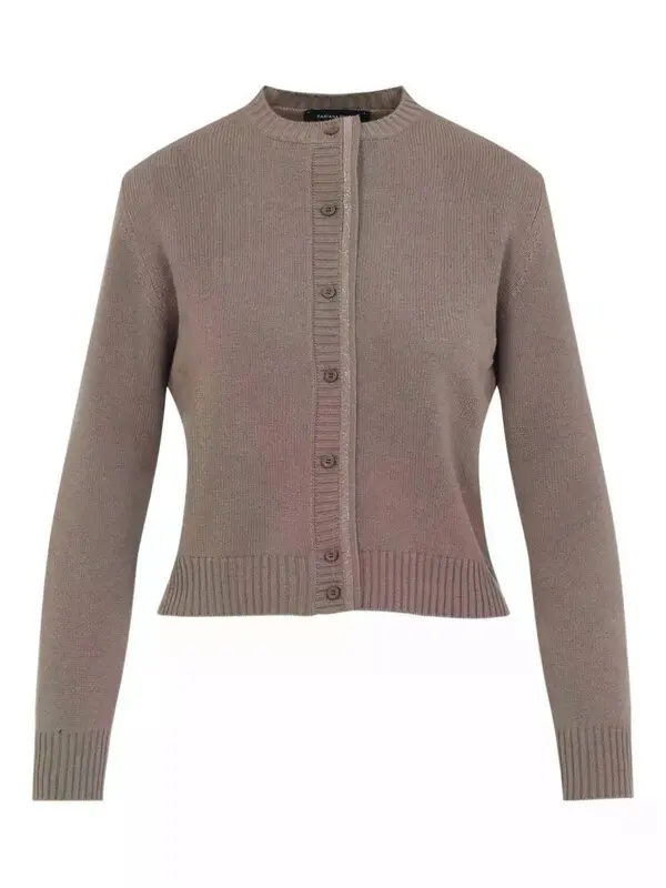 Fabiana Filippi Ribbed Button Cardigan - Neutrals