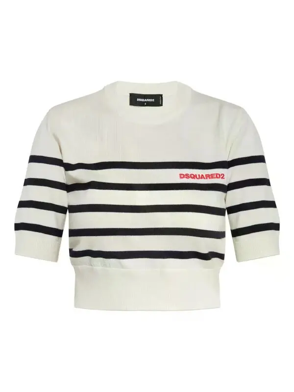 Dsquared2 Embroidered-logo T-shirt - White