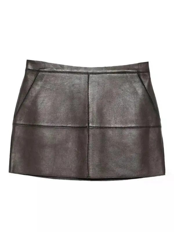 P.a.r.o.s.h Leather Mini Skirt