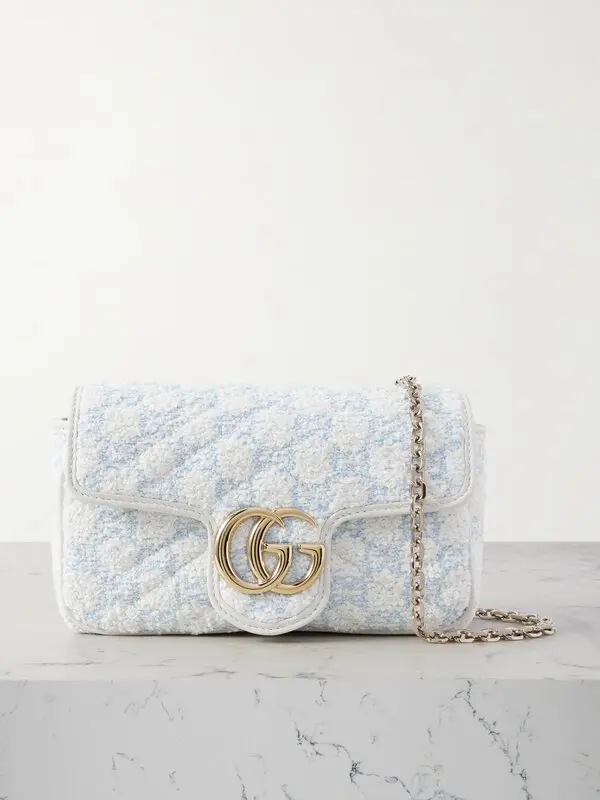 Gucci Gg Marmont 2.0 Mini Shoulder Bag - Blue