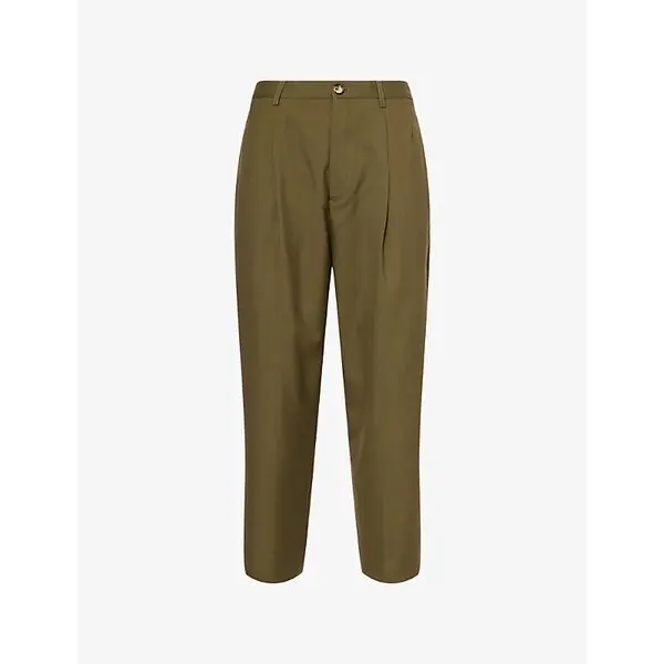 Marni Pleated High-waisted Wool Trousers