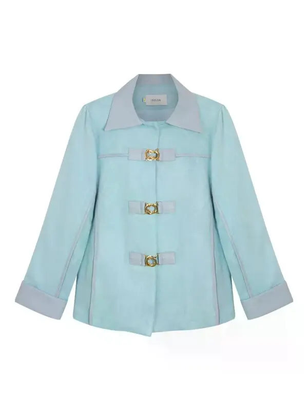 Isolda Leather-trimmed Jacket