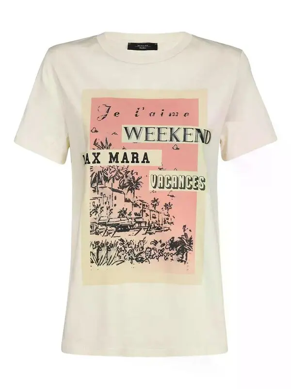 Max Mara Graphic-print Cotton T-shirt