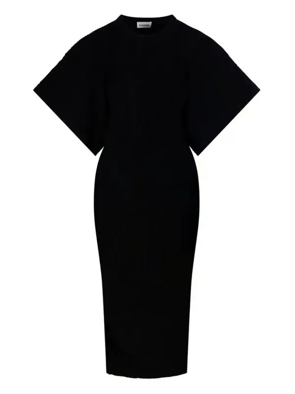 P.a.r.o.s.h Ribbed Round-neck Midi Dress