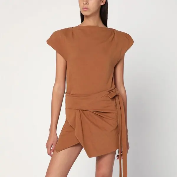 Isabel Marant Asymmetrical Sebani T-shirt - Brown