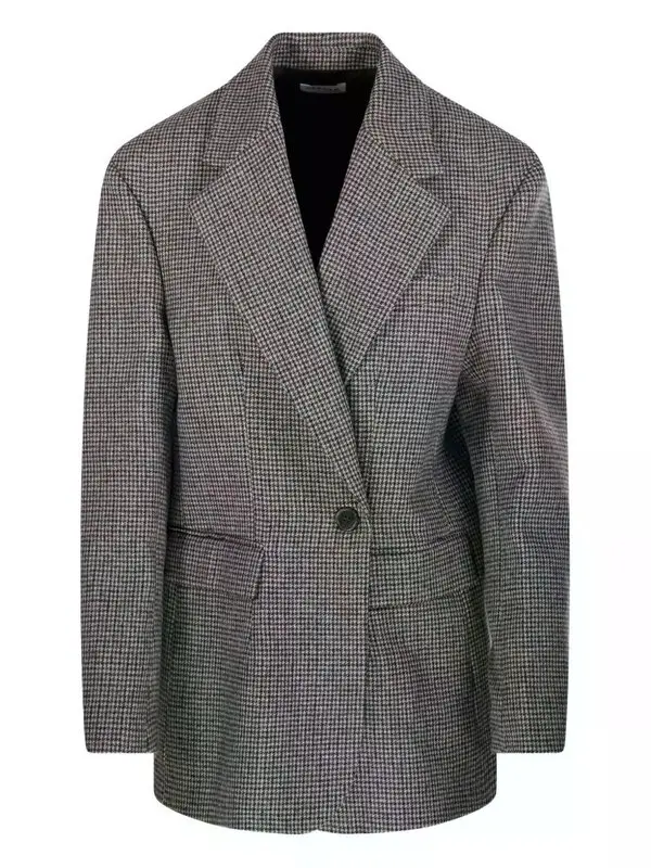 P.a.r.o.s.h Houndstooth Blazer - Brown