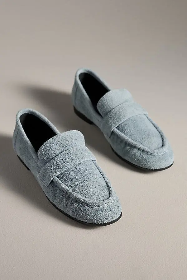 BLACK SUEDE STUDIO Arrow Suede Loafers