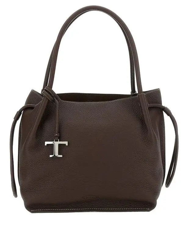 TOD'S Leather Bucket Bag - Brown