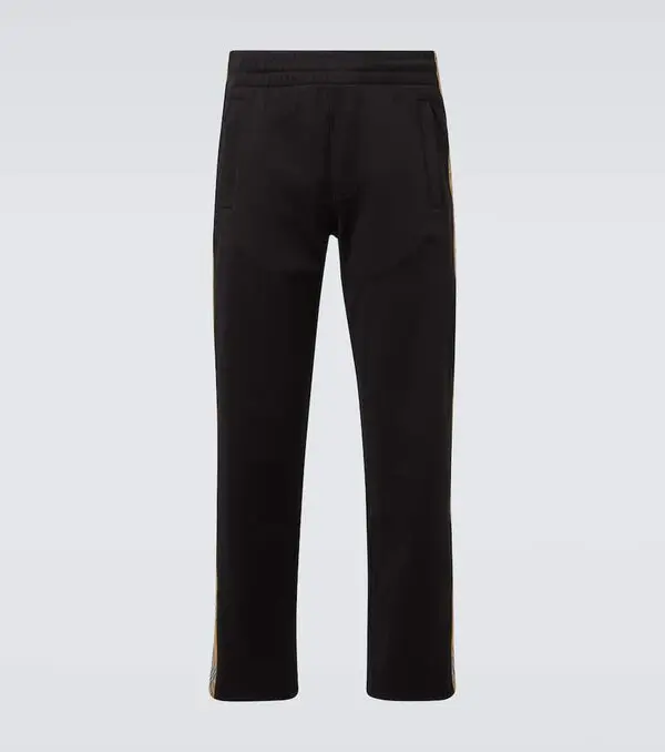 Burberry Check Cotton-blend Jersey Track Pants