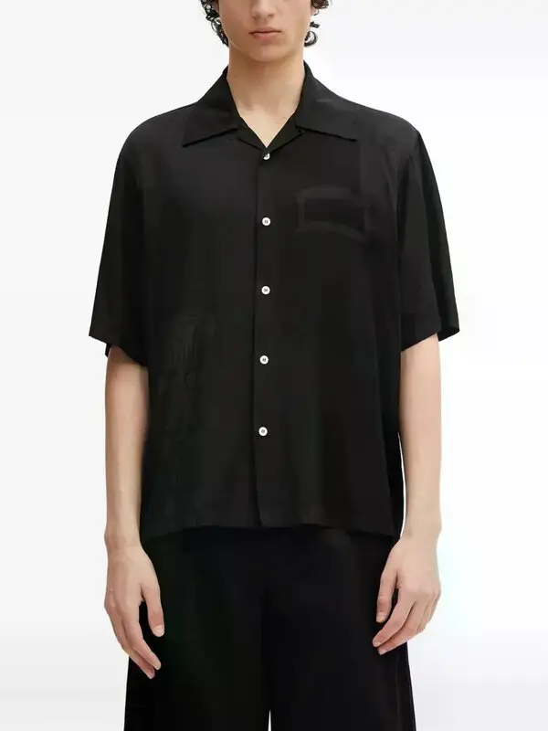 Aries Ancient Column Short-sleeve Shirt - Black