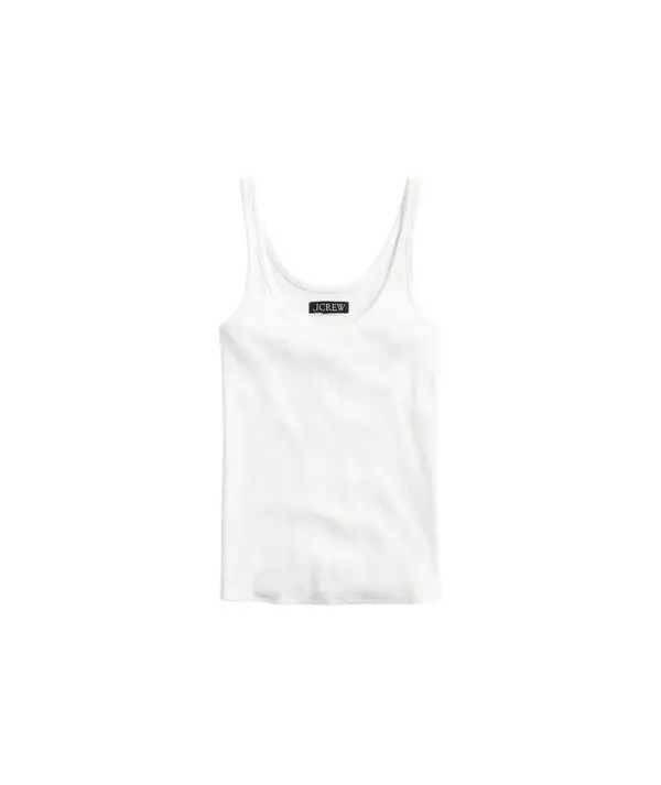 J. Crew Fine-rib Scoopneck Tank Top