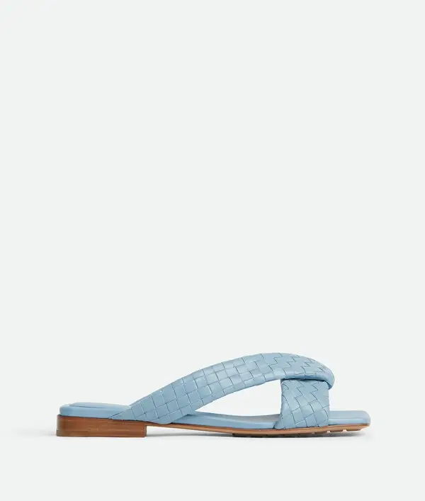 Bottega Veneta Riva Flat Mule - New Ice