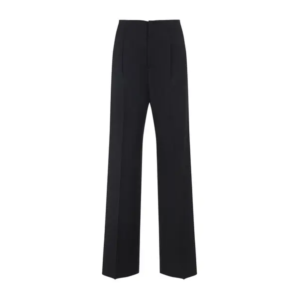 Alberta Ferretti Tropical Wool-blend Pants