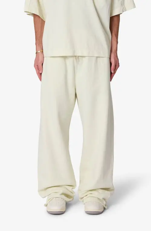 Mnml Ultra Baggy Cotton Fleece Sweatpants - Off White