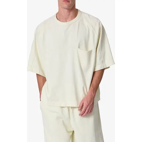 Mnml Paneled Pocket Cotton T-shirt - Off White